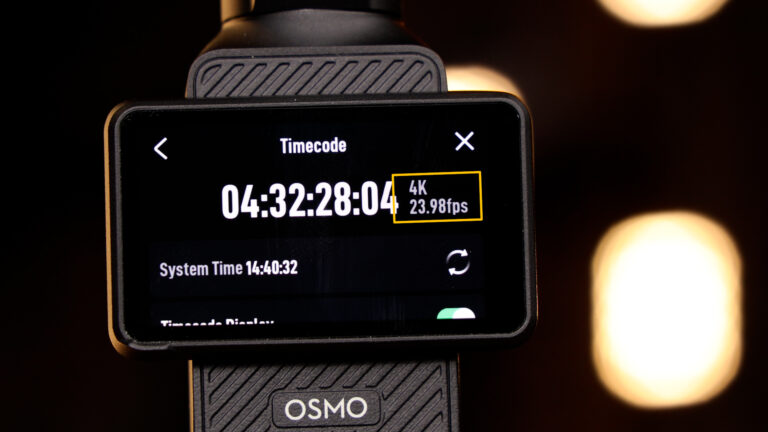 How to set up timecode on your DJI Osmo Pocket 3 – Deity Microphones