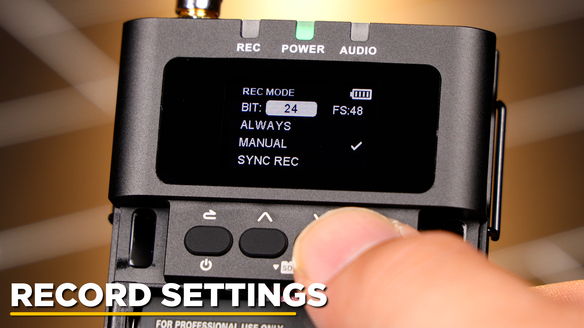 Deity THEOS Digital UHF Tutorial | Recording Modes – Deity Microphones